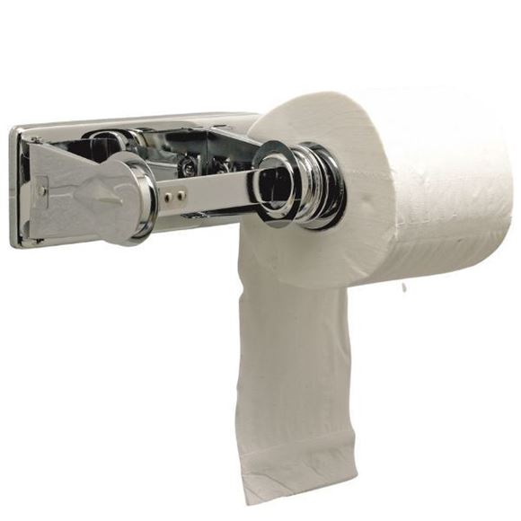 Seldram Supplies. DOUBLE LOCKABLE SS TOILET ROLL HOLDER |Each
