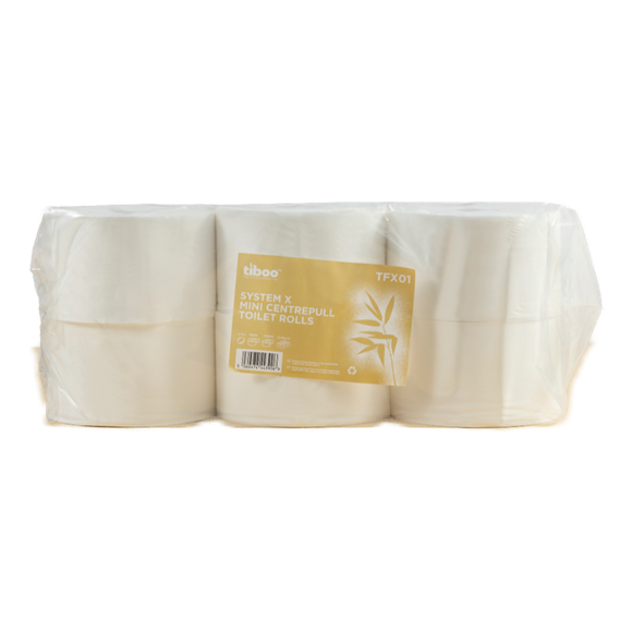 Seldram Supplies. SYSTEM X TWIN MINI TOILET ROLLS 2PLY 140M