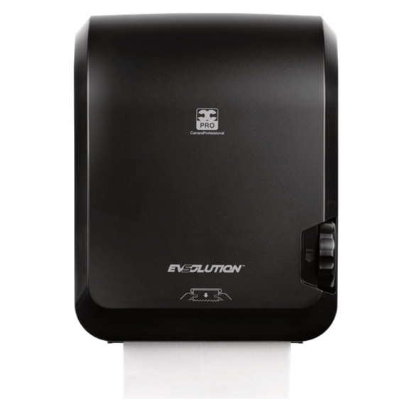 Seldram Supplies. MANUAL AUTOCUT HANDTOWEL ROLL DISPENSER BLACK