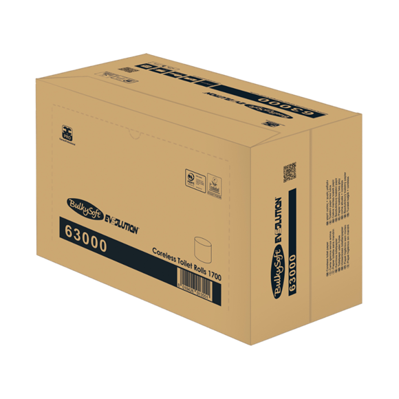 Seldram Supplies. BULKYSOFT EVSOLUTION CORELESS TOILET ROLLS
